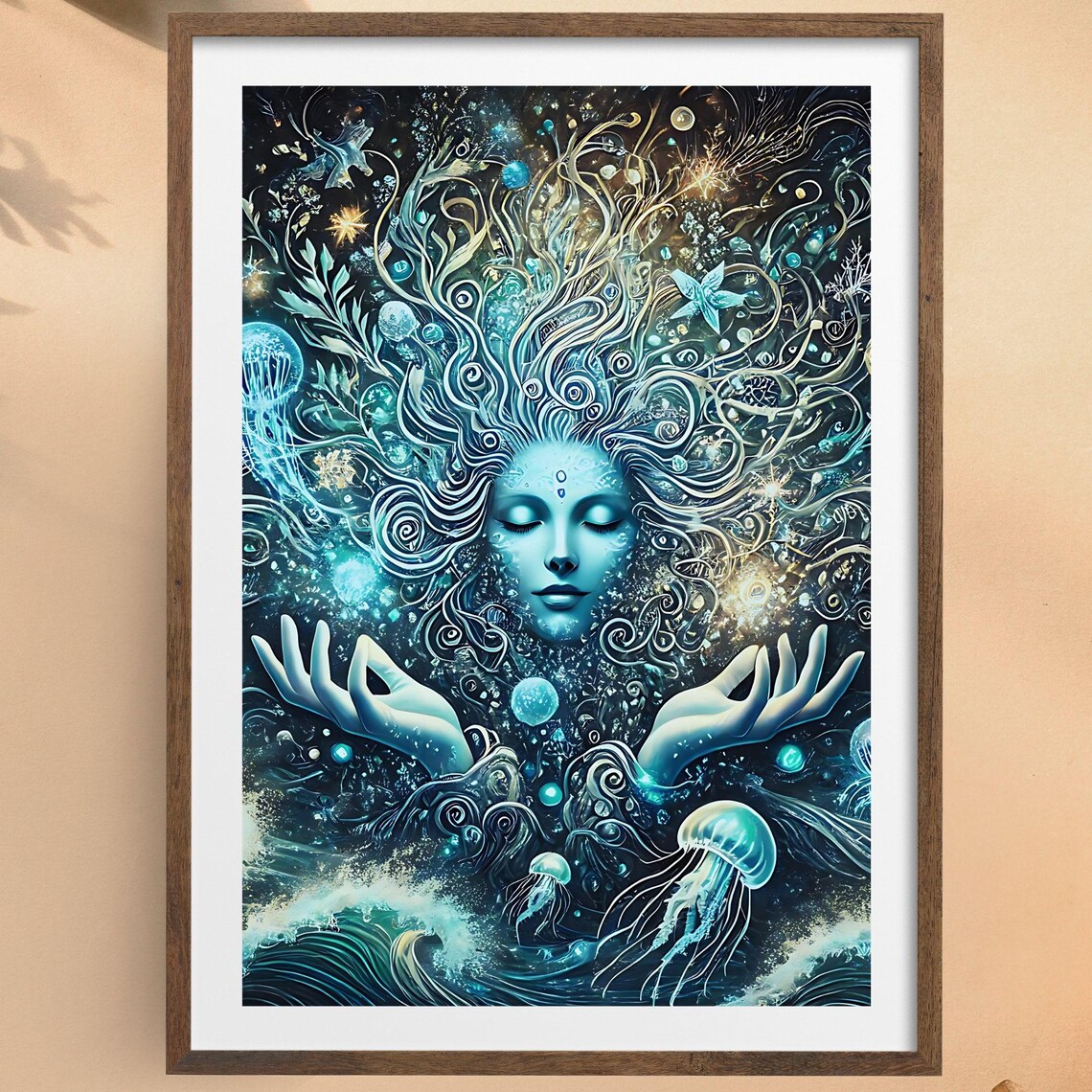 Sedna Sea Goddess Digital Art | Inuit Mythology Wall Print | Ocean ...