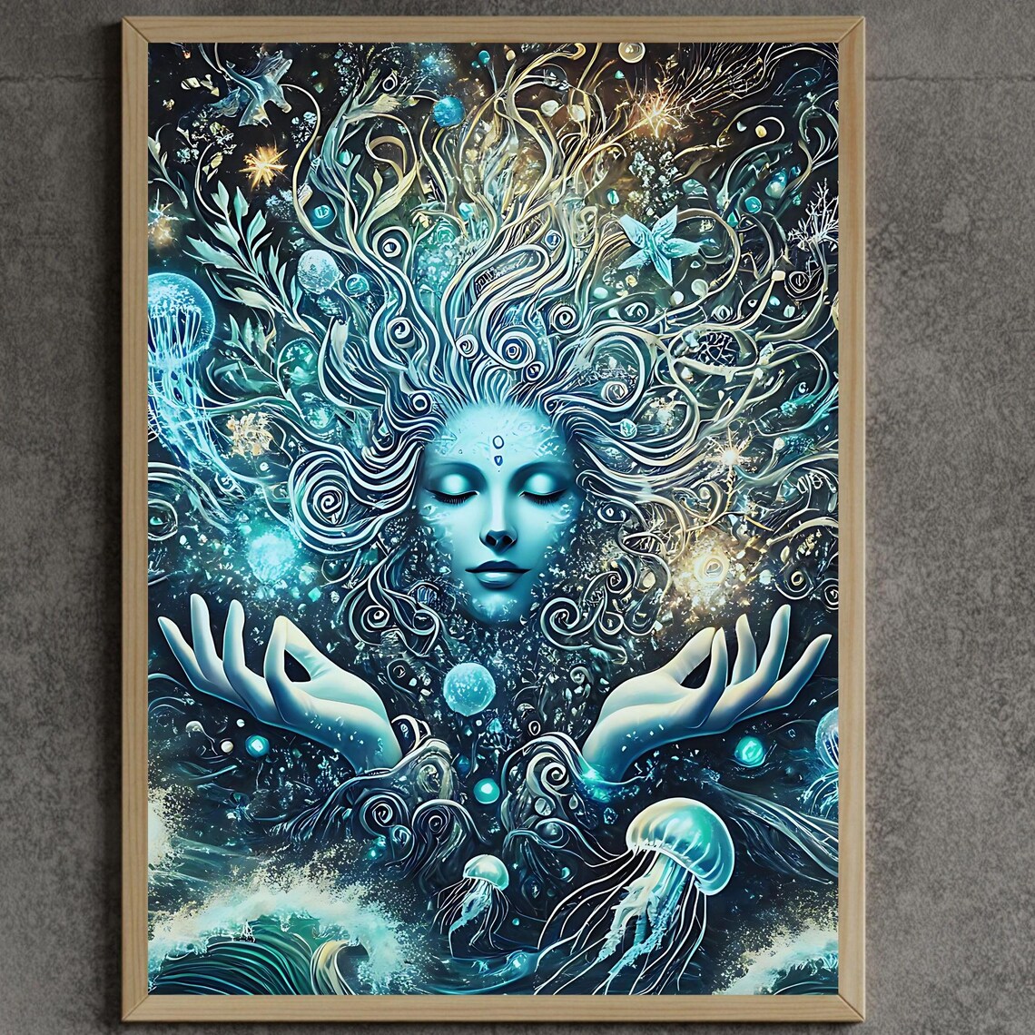 Sedna Sea Goddess Digital Art | Inuit Mythology Wall Print | Ocean ...
