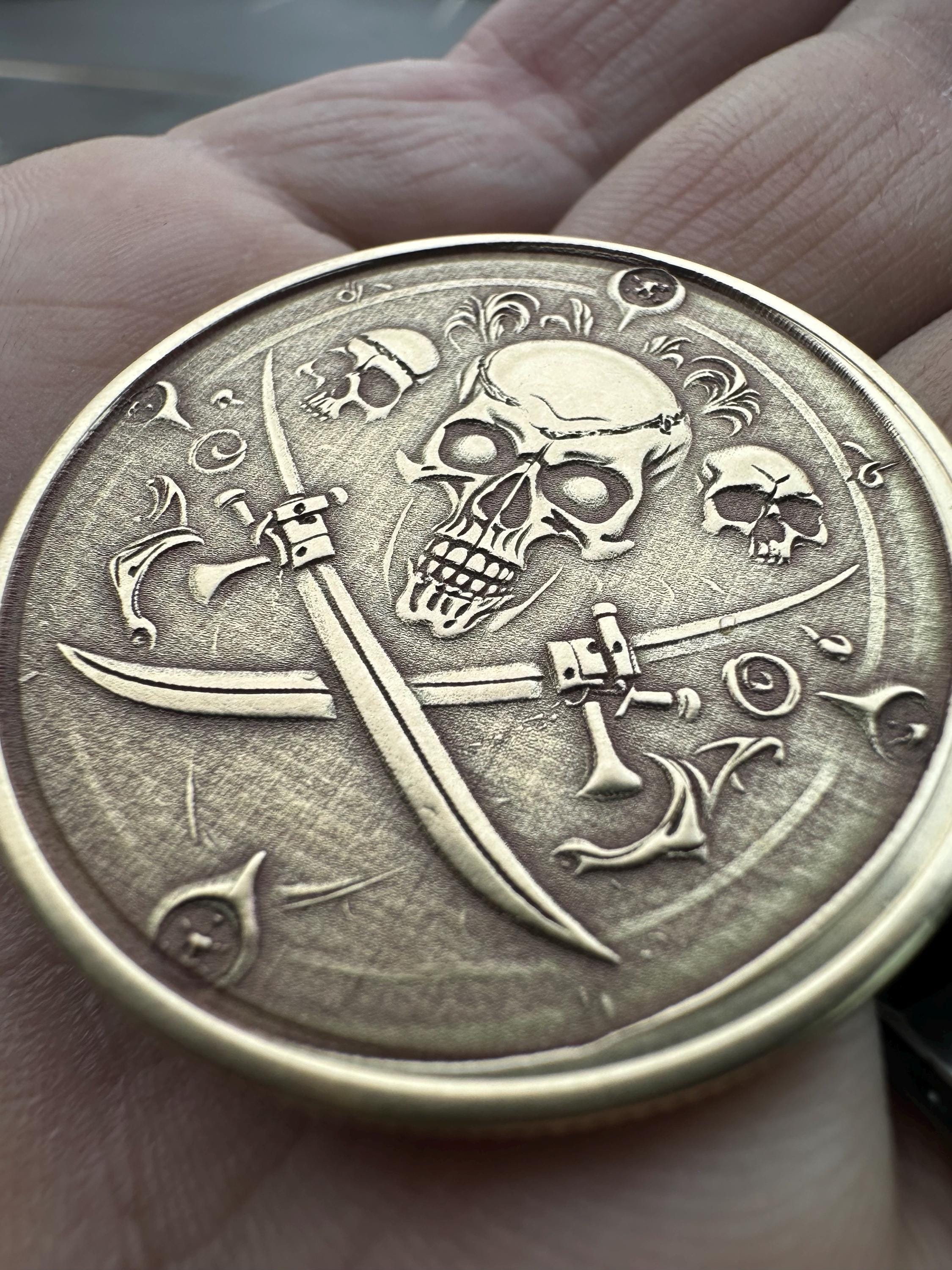 Pirate Coin 3D Depth Map, Samurai Coin 3D Depth Map, Skull Coin 3D ...