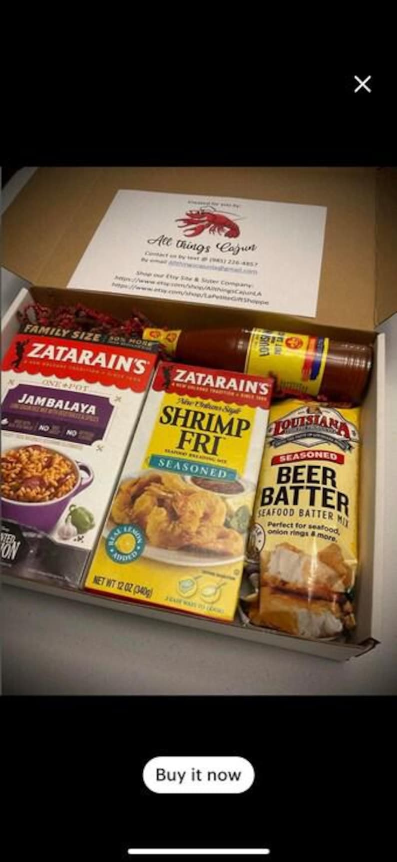 Louisiana Cajun Spice Box With Louisiana Spice Variety of Cooking Items ...