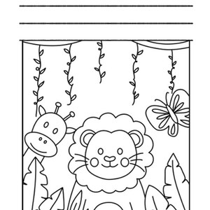Digital Download Abc's 27 Pgs. of Animals and Objects to Color Practice ...