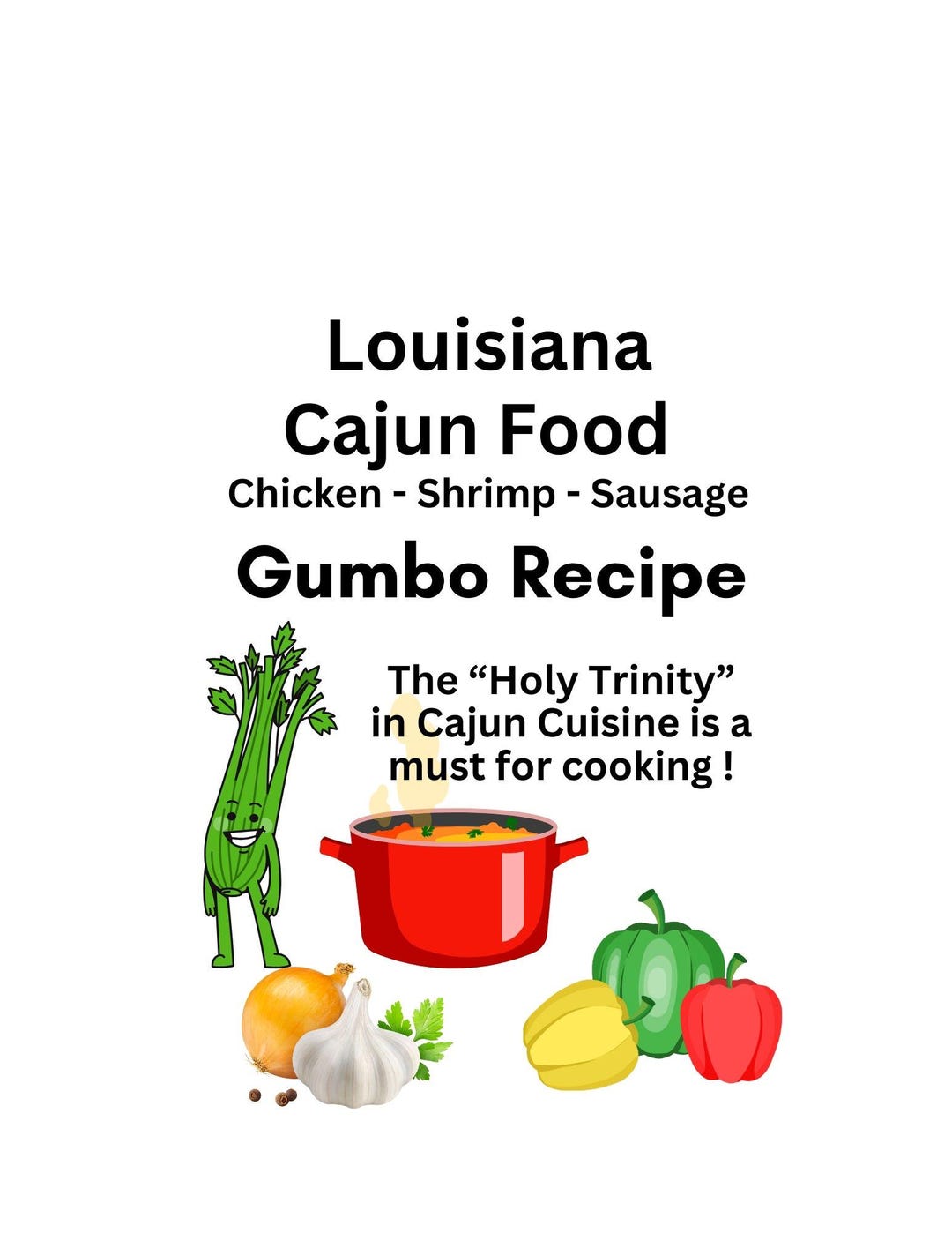Digital Download Louisiana Gumbo Recipe Louisiana Goodness - Etsy