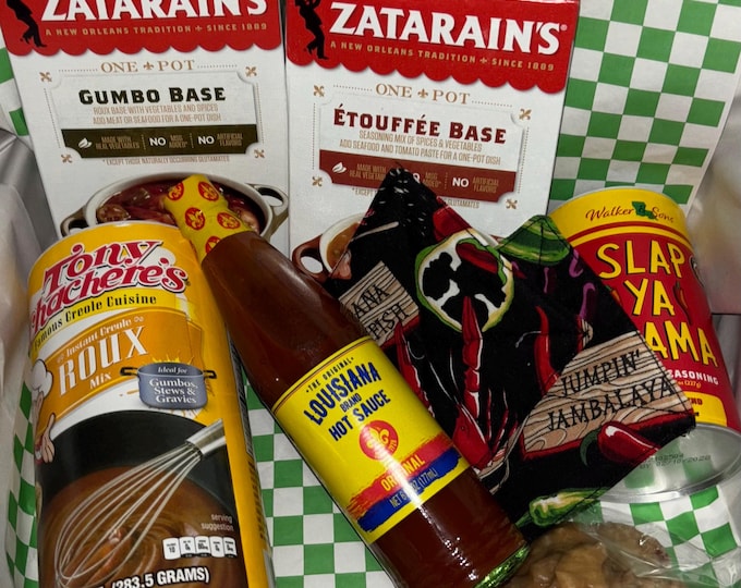 Louisiana Cajun Spice Gift Box Missing Home Louisiana Gift Basket ...