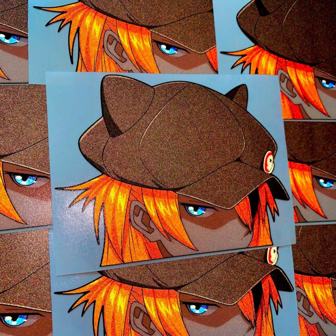 REFLECTIVE ANIME PEEKER - Etsy