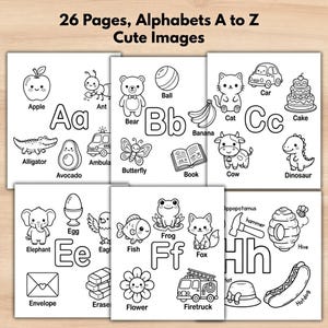 Alphabet Coloring Pages, Preschool Printable Activity, A to Z Sheets ...