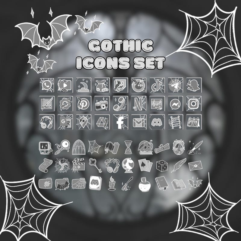 Gothic Icon Packs - Etsy