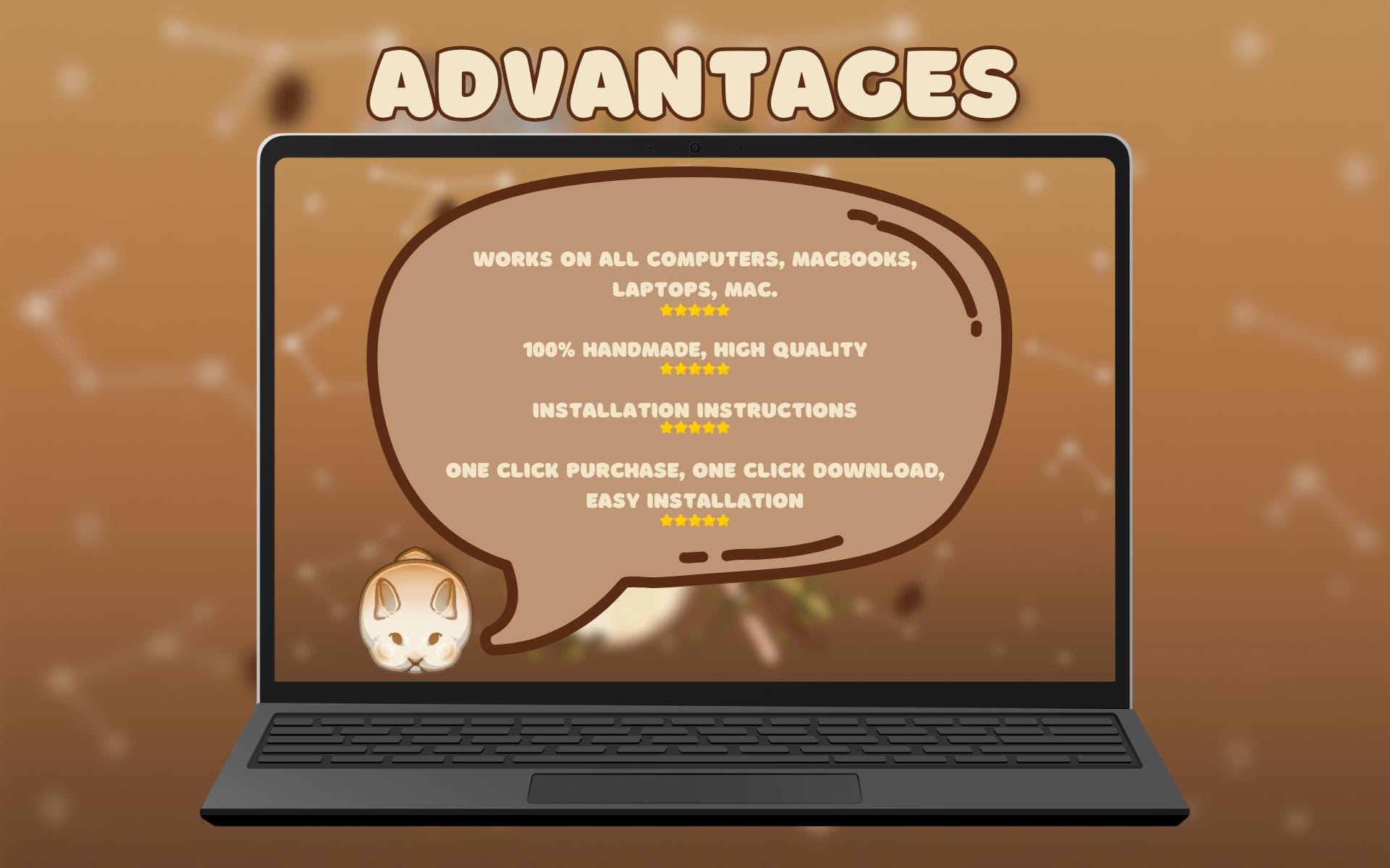 Coffee Desktop Wallpaper Organizer: Animated Icons (digital Download ...