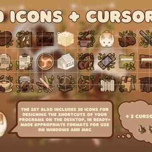 Coffee Desktop Wallpaper Organizer: Animated Icons (digital Download ...