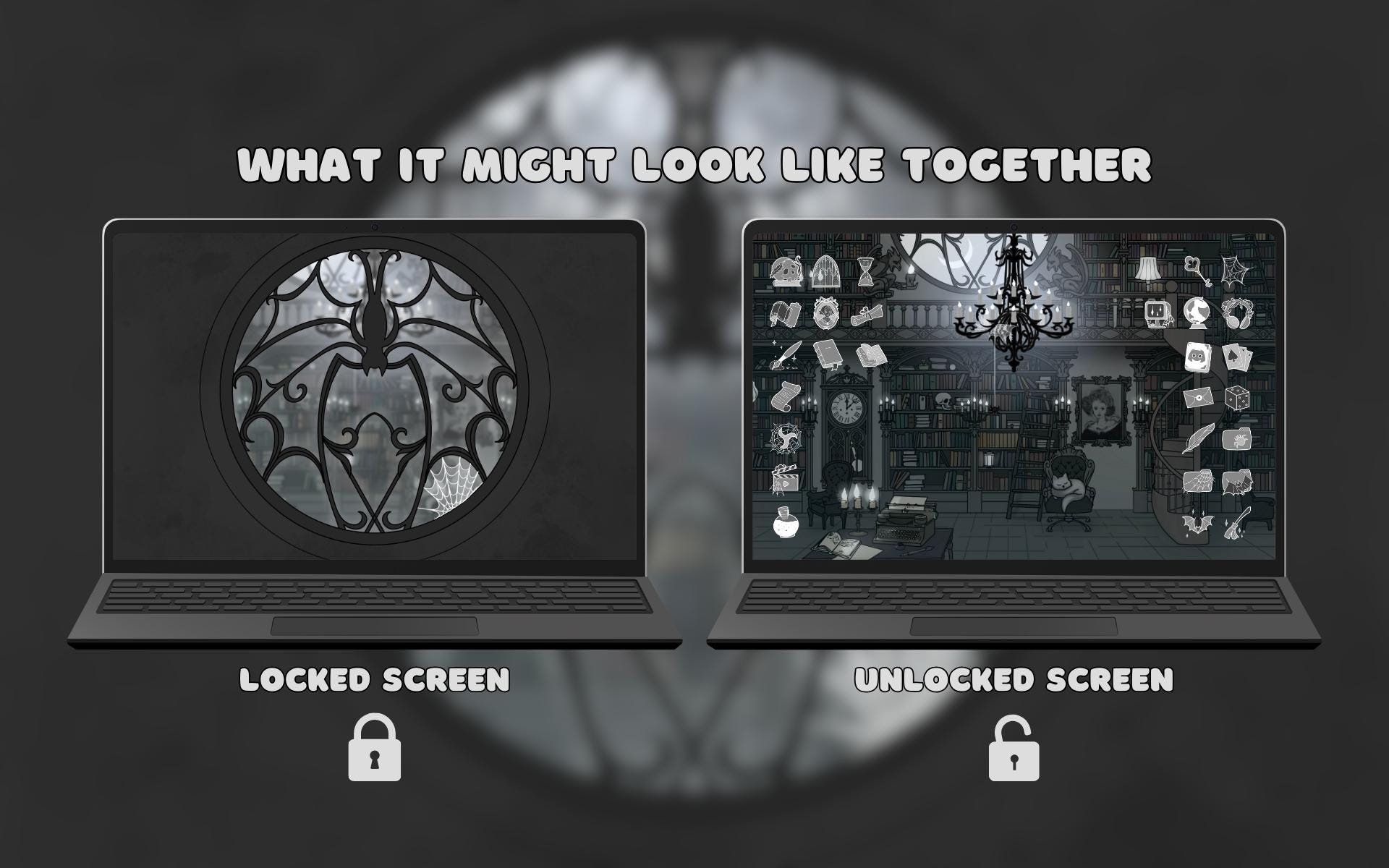 Desktop Wallpaper Gothic Theme Set: Animated Wallpapers + Lock Screens ...