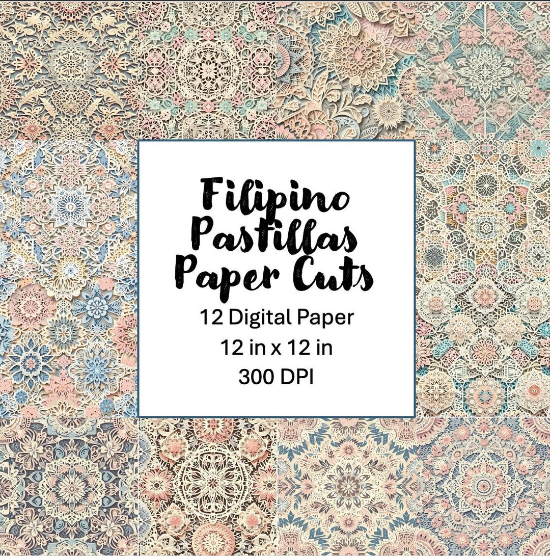 Pastillas Paper Cuts | Filipino Folk Art Digital Download | Lace-like ...