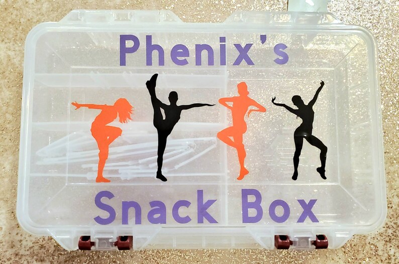 Customized Snack Box Hip Hop Jazz Dance Custom Name Snack | Etsy