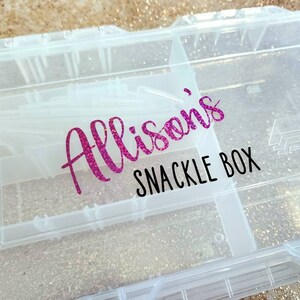 Customized Snack Box Personalized Name Snackle Box Custom Name Box - Etsy