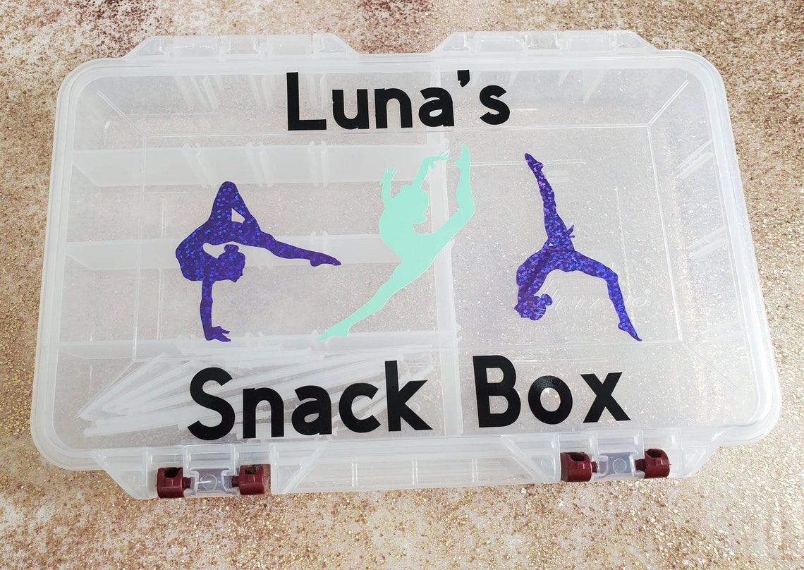 Customized Snack Box Gymnastics Custom Name Snack Box - Etsy