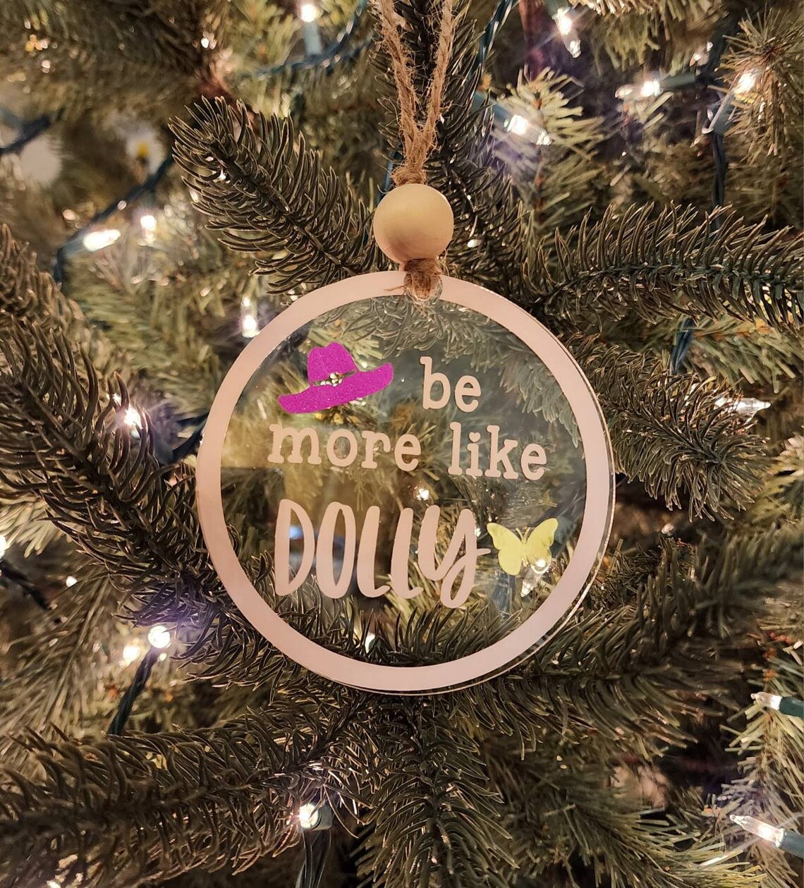 Be Like Dolly Ornament Clear Acrylic Ornament - Etsy