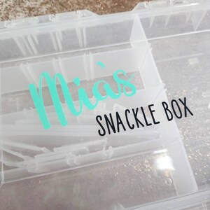 Customized Snack Box Personalized Name Snackle Box Custom Name Box - Etsy