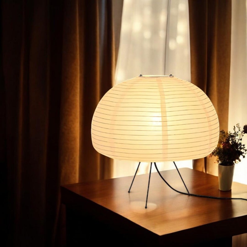 Japanese Rice Paper Shade Lamp Minimalist Floor Lamp With Modern Paper ...