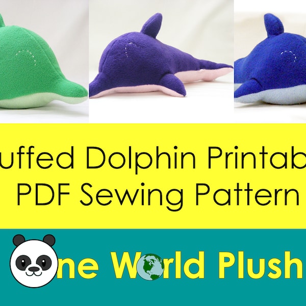 Stuffed Dolphin - Etsy