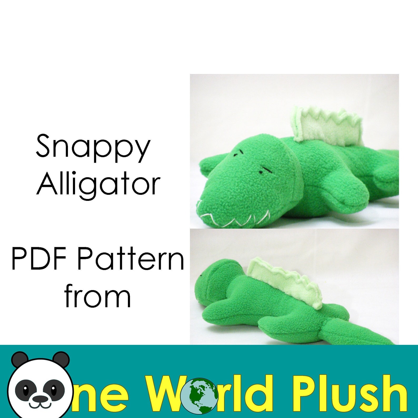 Stuffed Alligator PDF Pattern Printable - Etsy