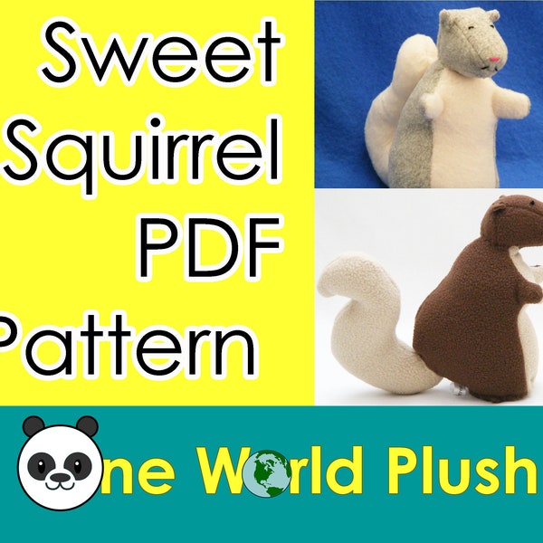 Squirrel Pattern - Etsy