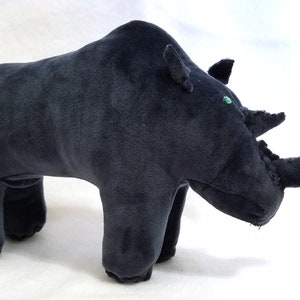 Black Rhinoceros Rhino PDF Sewing Printable Pattern Endangered Species ...