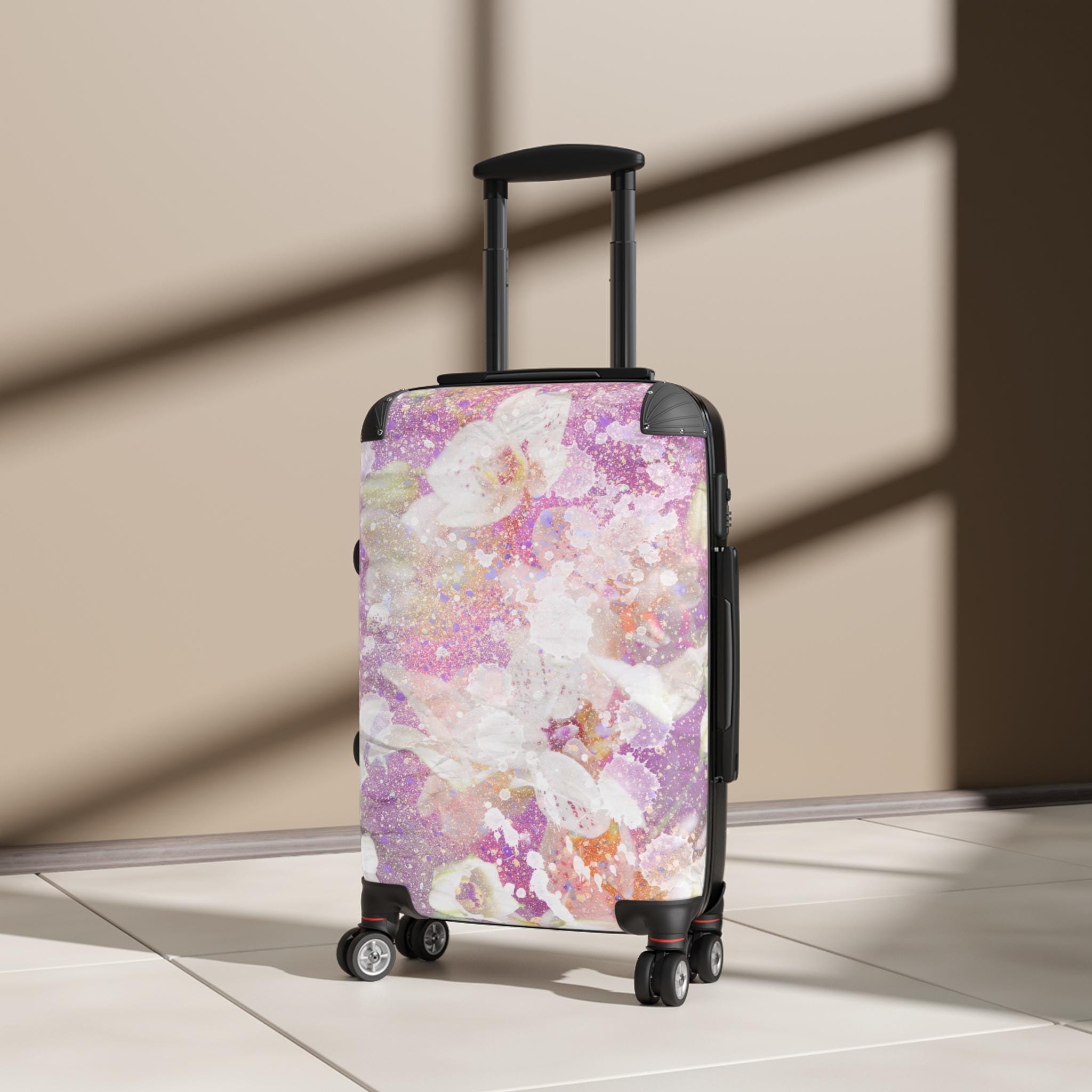 Carry on Luggage, Matching Luggage, Rolling Luggage, Pink Orchids, Floral Luggage, Carry-on ...
