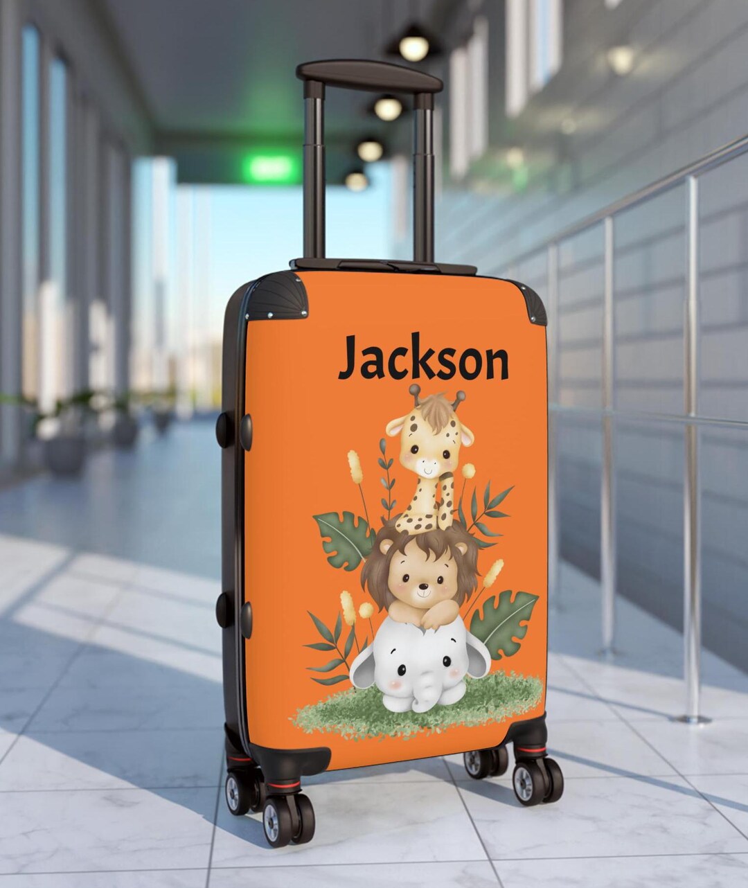 Personalized Kids Carry on Luggage Rolling Luggage Kids Suitcase Kids ...