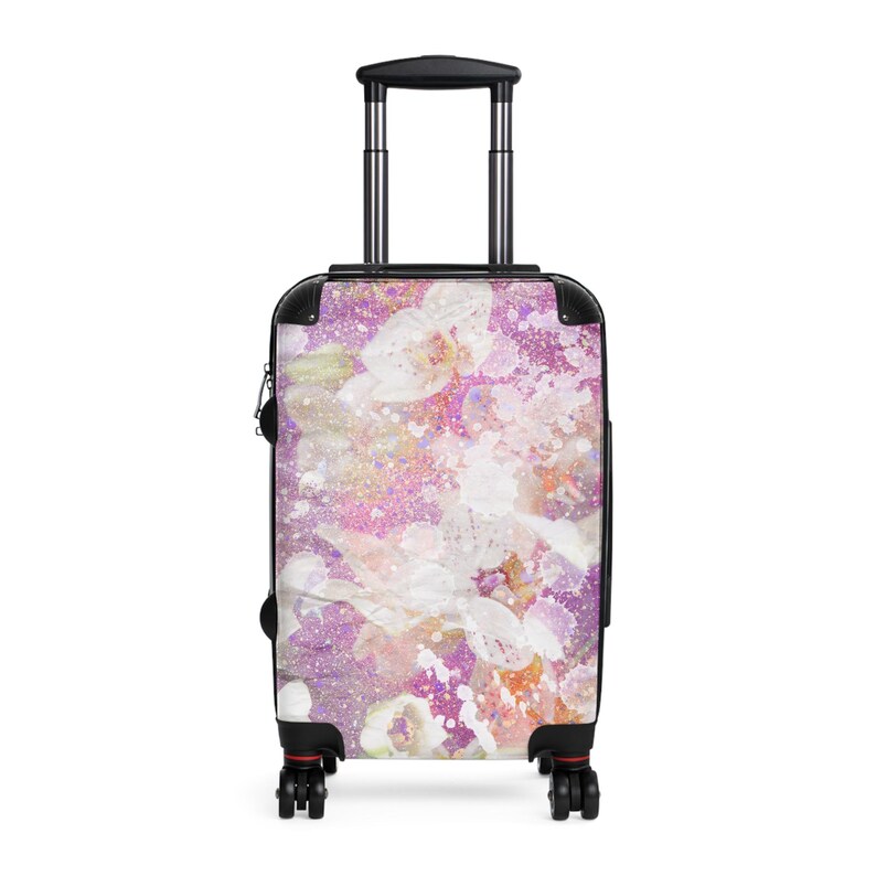 Carry on Luggage, Matching Luggage, Rolling Luggage, Pink Orchids, Floral Luggage, Carry-on ...