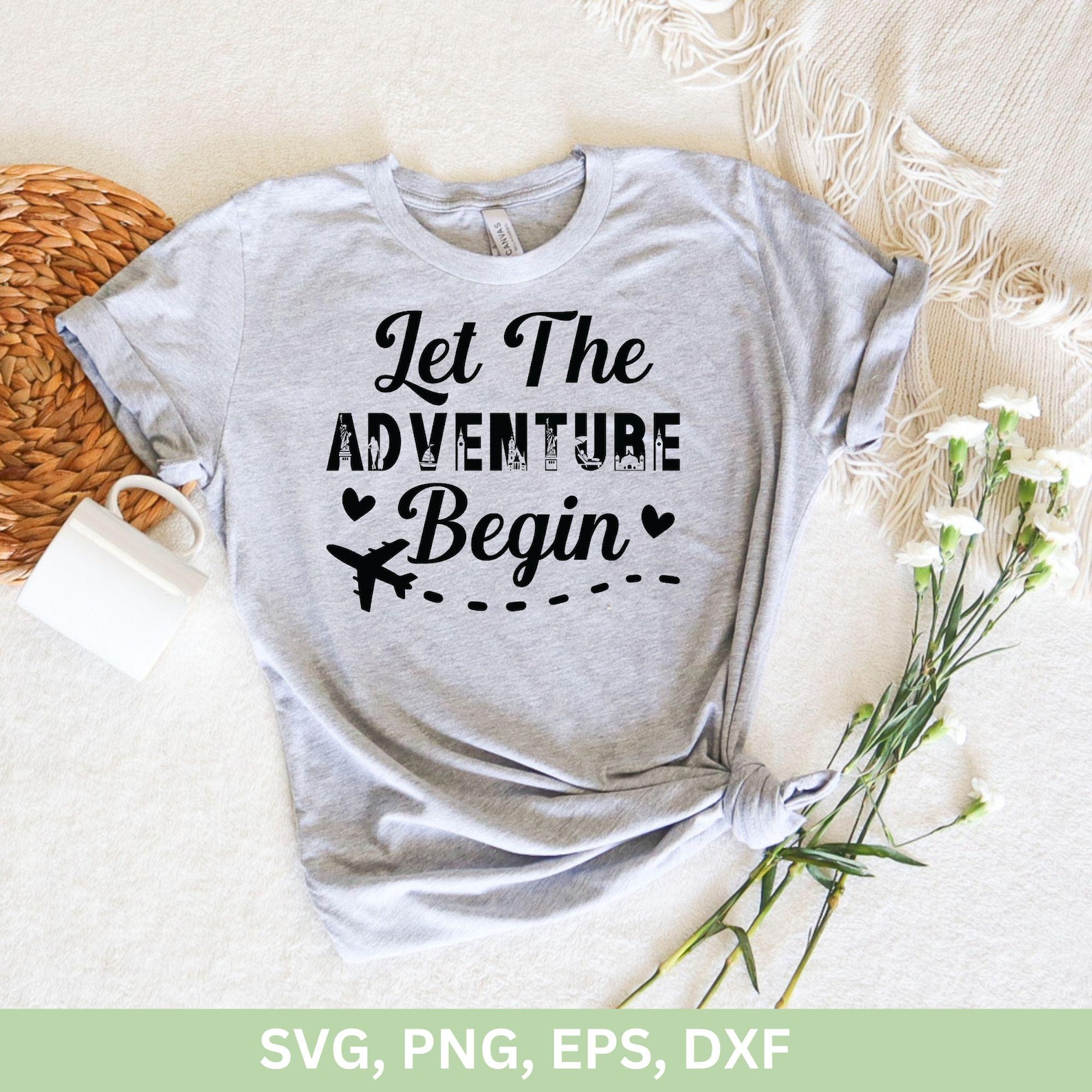 Let the Adventure Begin SVG, PNG, DXF | Travel Svg, Png | Travel ...