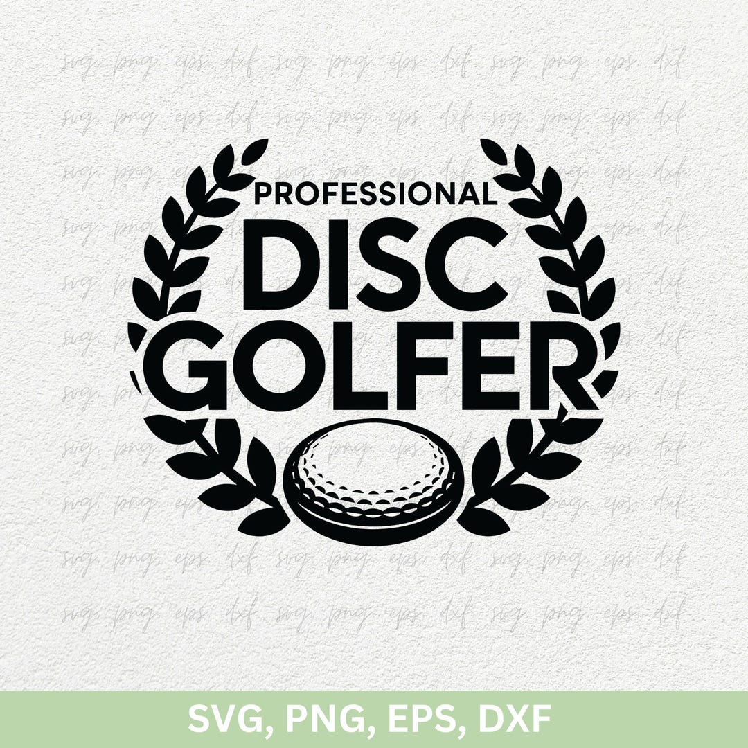 Professional Disc Golfer SVG Png Dxf | Disc Golf SVG Cut | Disc Golf ...
