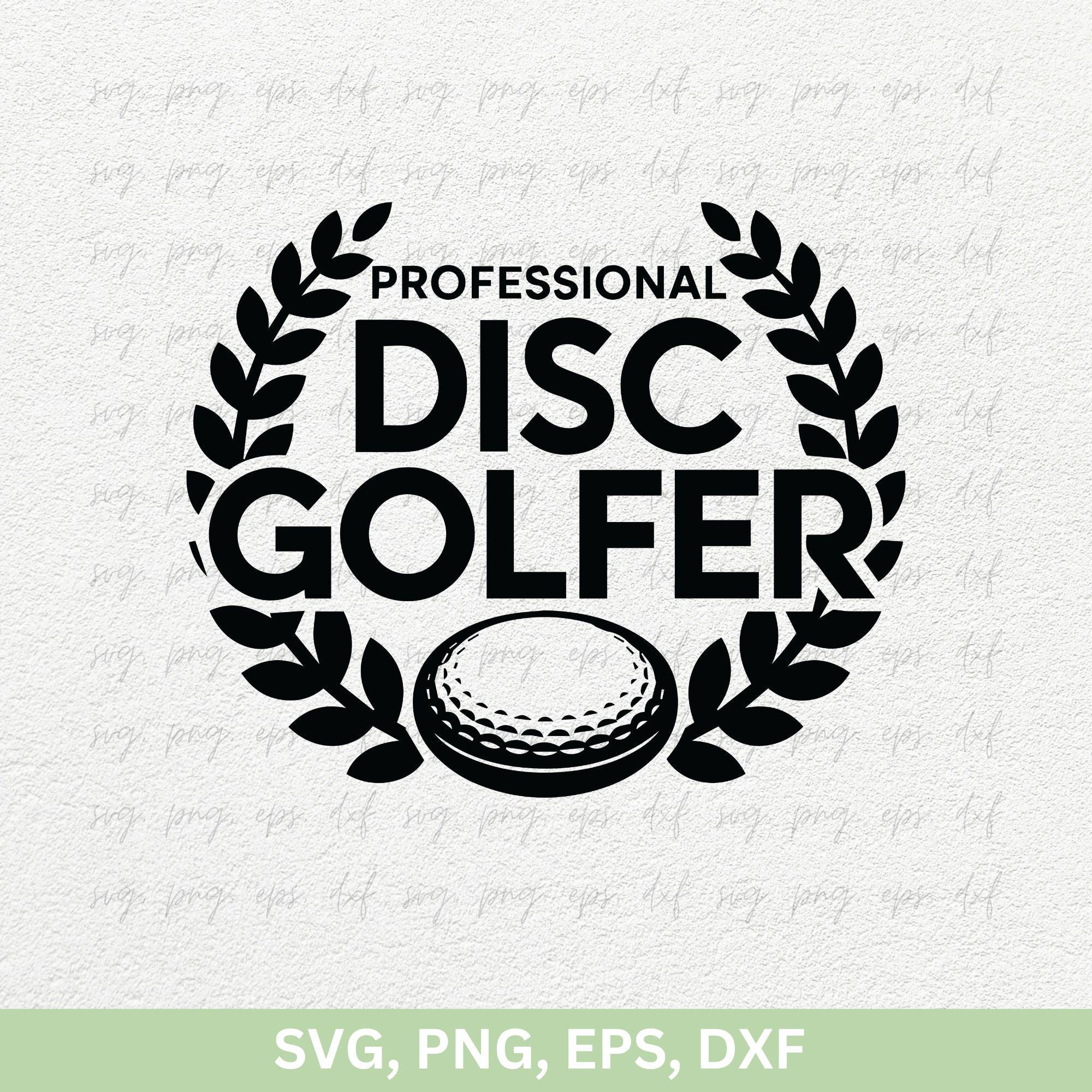Professional Disc Golfer SVG Png Dxf | Disc Golf SVG Cut | Disc Golf ...