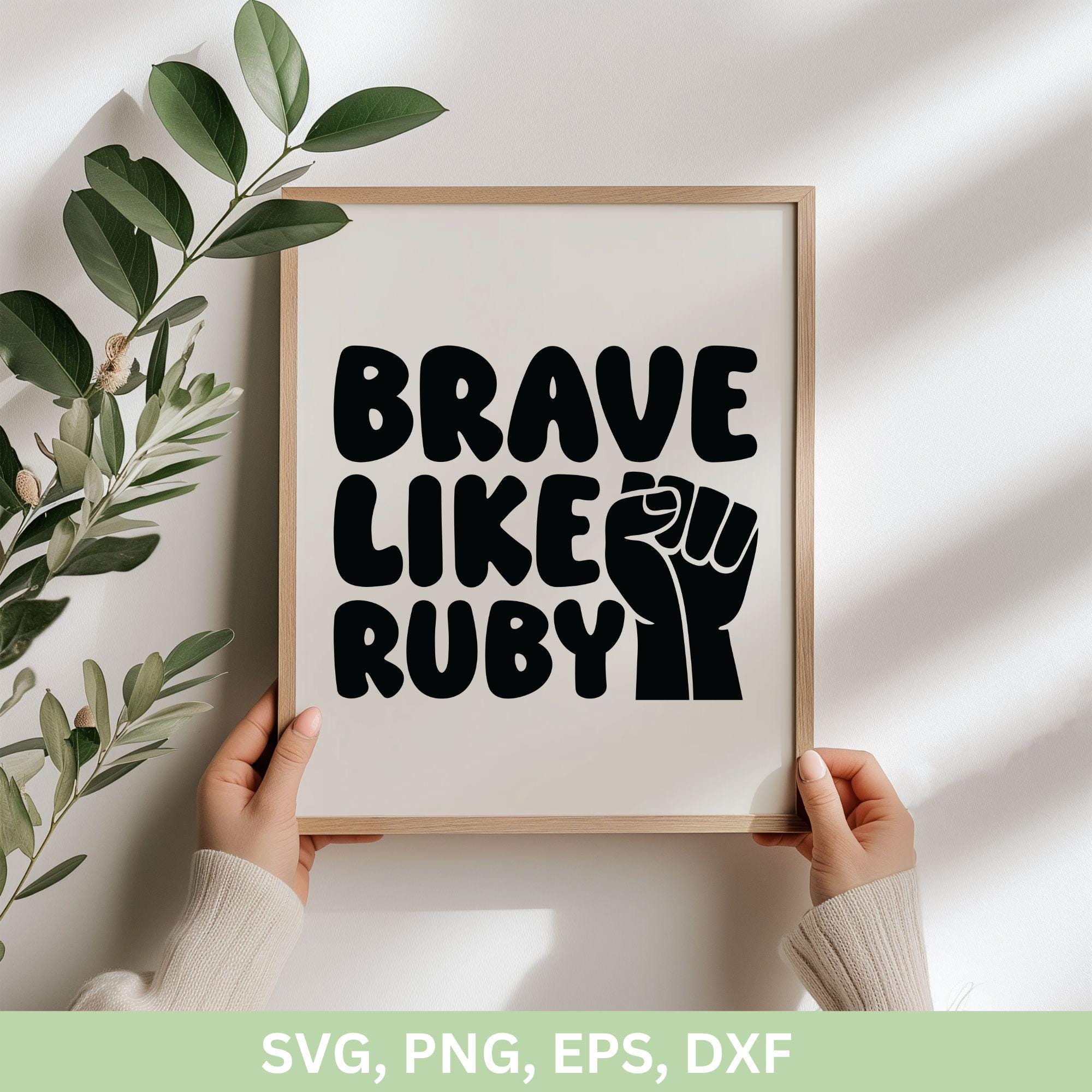 Brave Like Ruby Svg Png Melanin Design Shirts Svg Cricut Png Icon Black ...