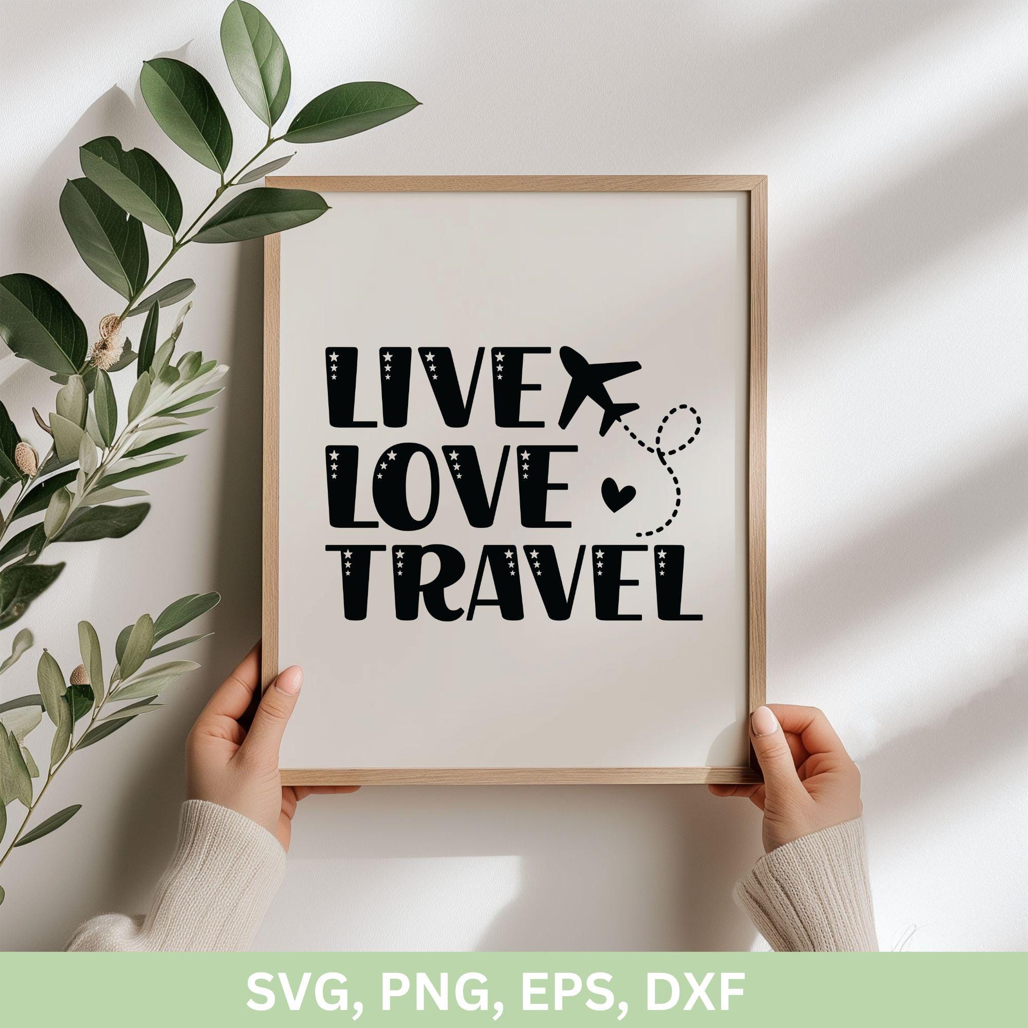 Live Love Travel SVG, PNG, DXF | Travel Svg, Png | Travel Airplane ...