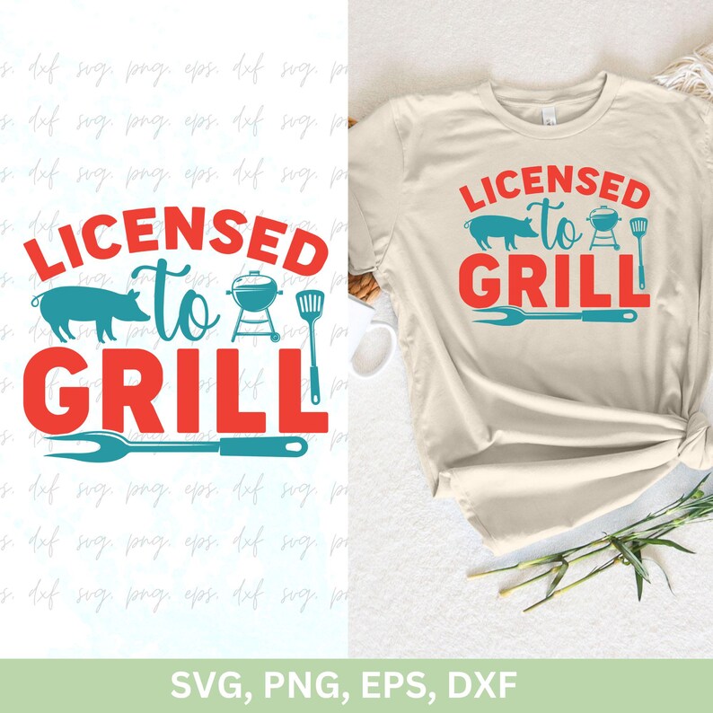 BBQ Party Svg, Licensed to Grill Svg Clipart Vectors Icon, Tim Mcgraw ...