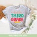 Hello Third Grade Shirts Svg Png | Back to School Design Svg Dxf, Back ...