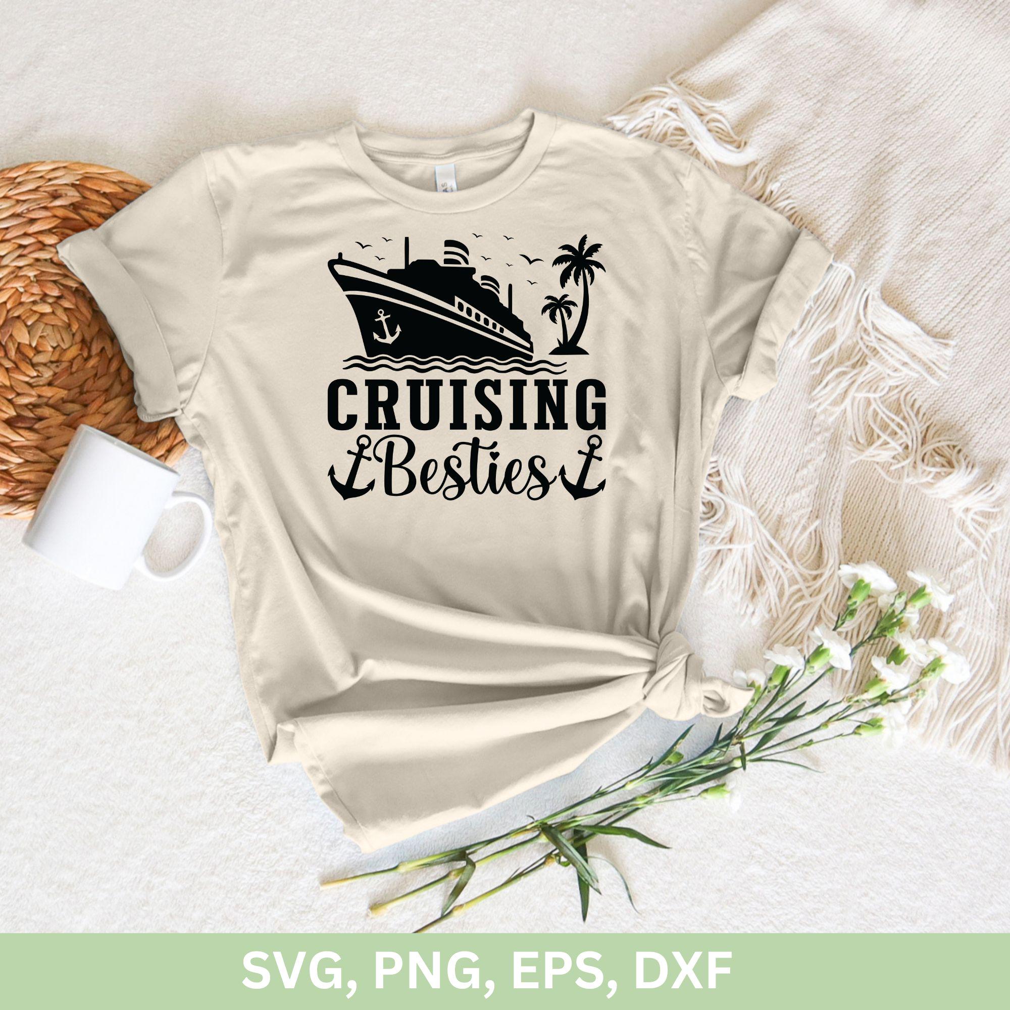 Cruising Besties SVG, PNG, DXF | Cruise Ship Silhouette Svg, Png | Best ...