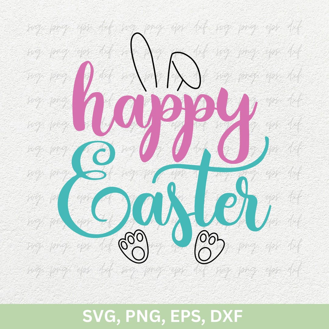 Easter Svg, Happy Easter Bunny Shirts Svg Clipart, Cute Retro Easter ...