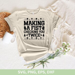 Ice Hockey Shirts Svg, Making a First Checking You Twice Svg, Hockey ...