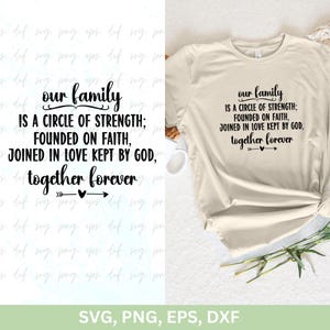 Our Family is A Circle of Strength Svg | Family Reunion Shirts Svg ...