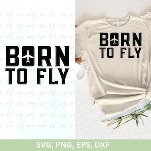 Pilot Svg Png, Born to Fly Svg Png | Pilot Svg Icon, Airplane Tshirts ...