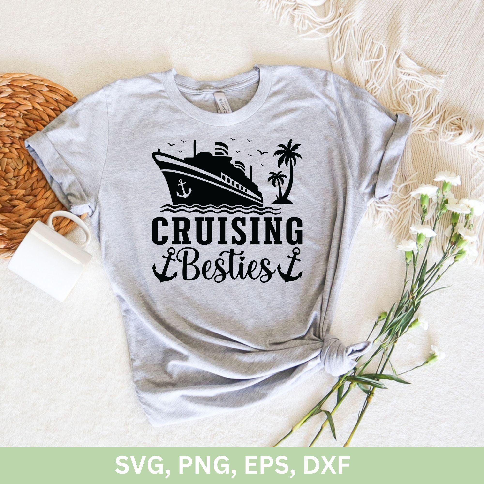 Cruising Besties SVG, PNG, DXF | Cruise Ship Silhouette Svg, Png | Best ...