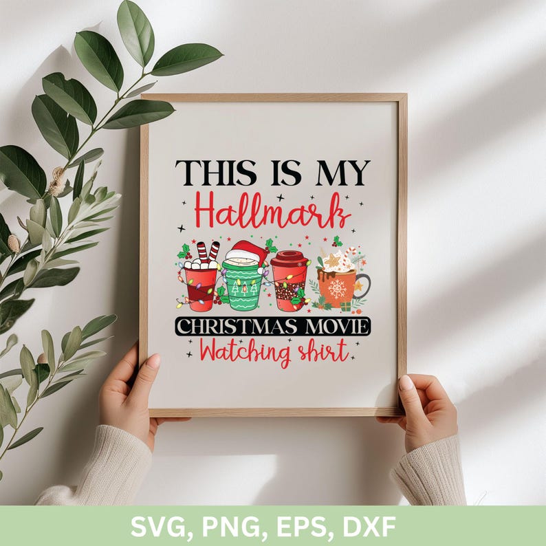 This is My Hallmark Svg Png Eps, Christmas Movie Watching Shirt Svg Png ...
