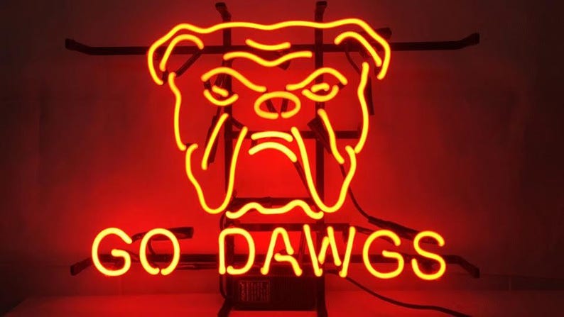 Neon Go Dawgs Sign - Etsy