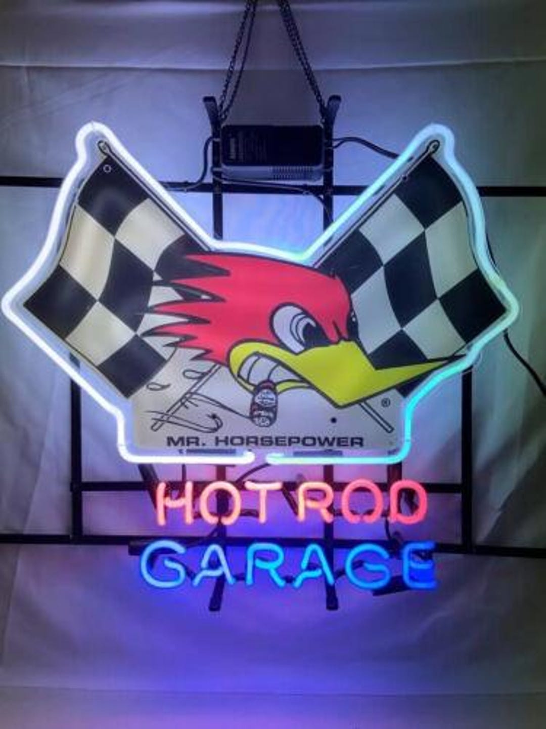 Neon Hot Rod Garage Sign - Etsy