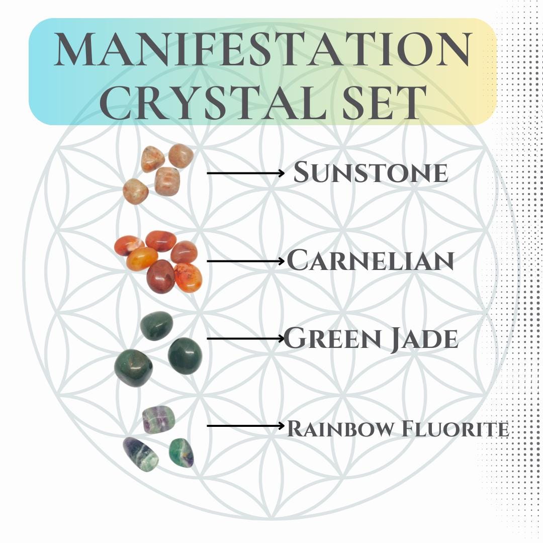 Powerful Manifestation Crystal Set | Law of Attraction Stones ...