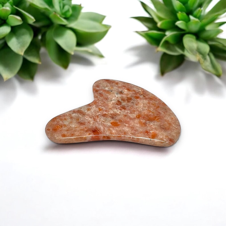 Sunstone Gua Sha | Natural Crystal Facial Massage Tool | Radiance ...