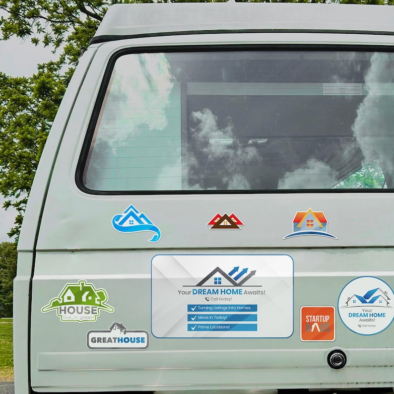 Custom Car Magnet With Logo: Weatherproof Magnetic Decal - Etsy