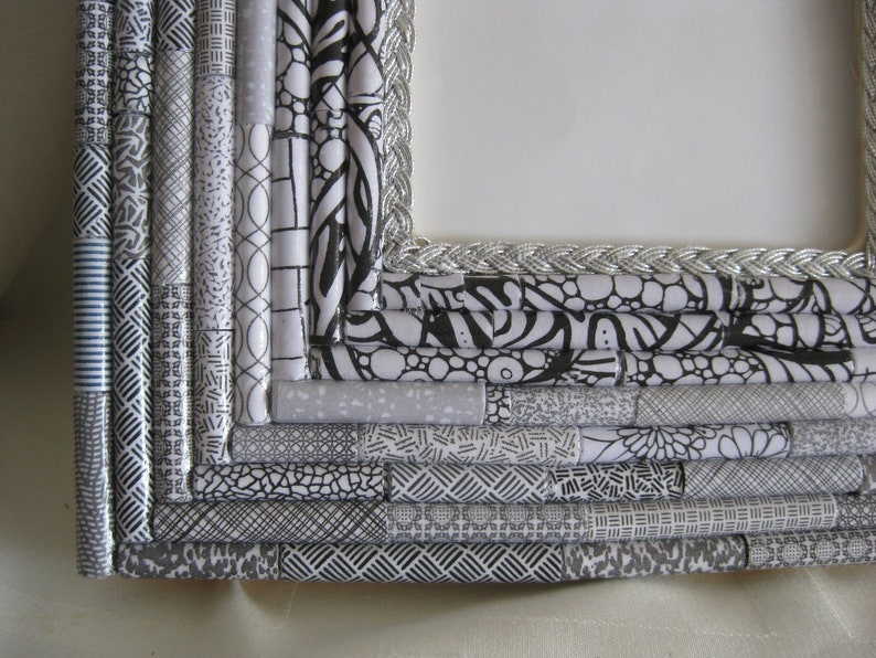 Picture Frame Decorated With Hand Made up Cycled Paper Rolls - Etsy