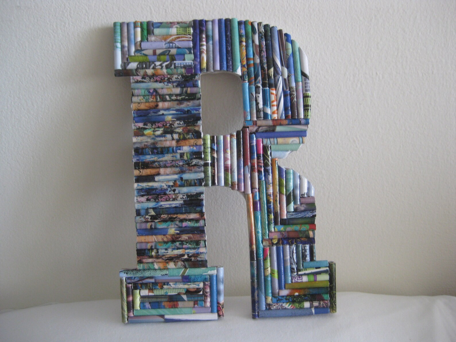 Decorated Colorful Letter R Wall Decor Hand Made up Cycled - Etsy