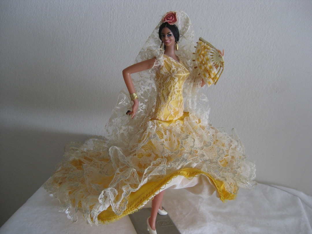 Vintage Spanish Flamenco Dancer Doll, Vintage 1970, Beautifuly ...