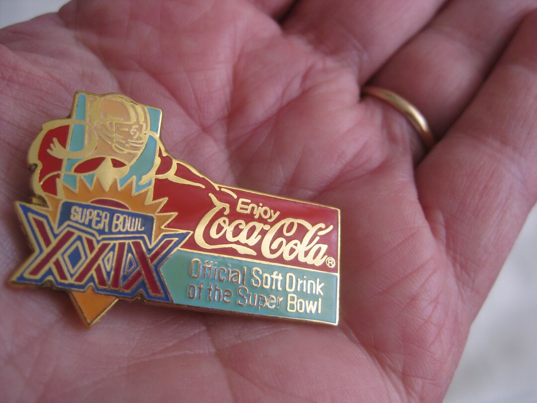 Vintage Collectible Super-bowl 29 Coca Cola Lapel Pin. Coca Cola ...